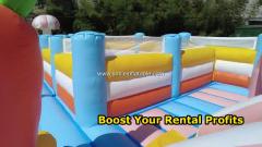 Giant Rabbit Theme Inflatable Obstacle Course for Rentals