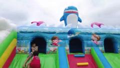 Commercial Ocean Inflatable Obstacle Course for Rentals