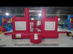 Commercial Red Party Time Bouncy Castle for Rental Business