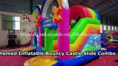 Unicorn & Rainbow Themed Inflatable Bouncy Castle Slide Combo