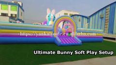 Custom Bunny Inflatable Soft Play Set
