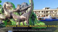 Dinosaur Inflatable Bouncy Castle Slide Combo for Events