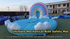 Commercial Inflatable Safety Mat for Mechanical Rides