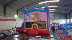 Pixel Theme Inflatable Bouncer Slide Rental Business