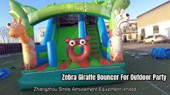 Commercial Safari Inflatable Slide for Rental Profits