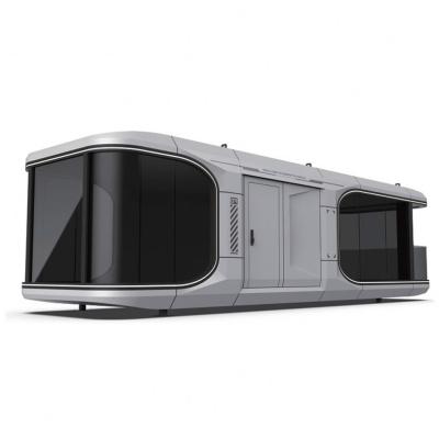 China Furnished 40ft Container Home Steel Villa House Green Capsule Office Pod for sale