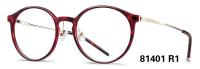 China Round Eye Optical Ultra Light Eyeglass Frames Metal Temples PEI Plastic Frames for sale