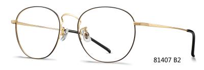 Cina Strutture degli occhiali del metallo degli uomini delle donne per la lente rotonda 81407 B1/B2 in vendita