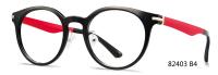 China Plastic Flexible Glasses Frames Men Women Myopia Round Eye Frames for sale