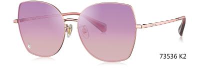 Cina Donne Cat Eye Sunglasses #73536 K1/K2/K3 della lega del metallo di Fullrim delle lenti dello specchio di protezione di PA UV400 di qualità di PARIM in vendita