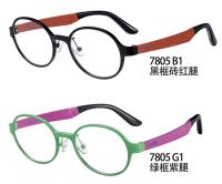 China PEI Flexible Plastic Glasses Frames , Optical Glasses Frames Red Purple Round for sale