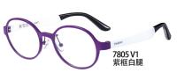 China PEI Flexible Plastic Glasses Frames , Optical Glasses Frames Red Purple Round for sale