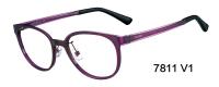 China D Shape Titanium Womens Eyeglasses Frames , Multiple Color Flexible Plastic Glasses Frames for sale