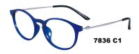 China Lightweight Optical Metal Eyeglasses Frames Plastic Optical Big Round Eye Frames for sale