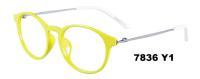 China Lightweight Optical Metal Eyeglasses Frames Plastic Optical Big Round Eye Frames for sale