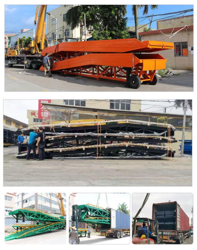 10T-10M Customized Green Loading And Unloading Goods Hydraulic Dock Ramp 1