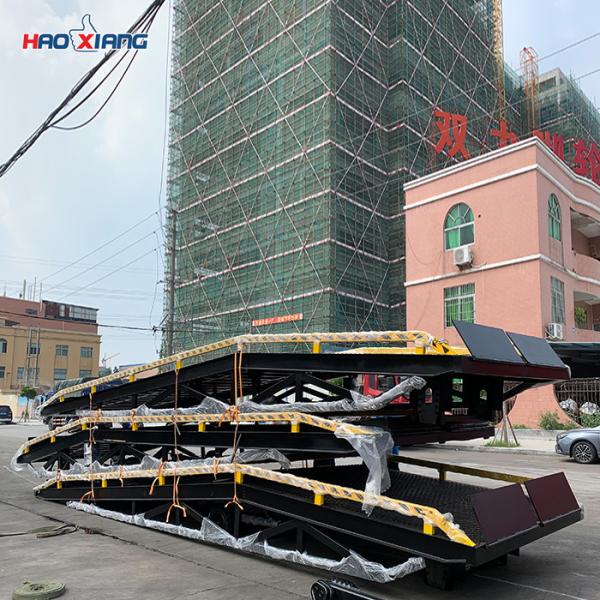 Quality Manual Portable Forklift Ramp 1.2m-1.68m Height Adjustable Loading Dock Ramp for sale