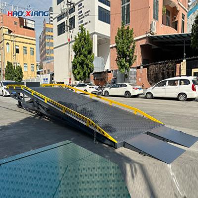 China 20000kg Power Ramp Dock Leveler 10m Unloading Loading Yard Ramp for sale