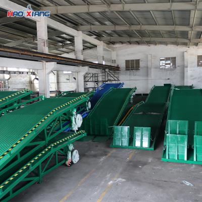 China 20Ton Container Dock Ramp Adjustable Height Mobile Ramp For Forklift for sale