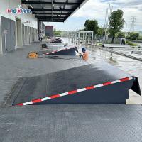 China Blue Adjustable Height Loading Dock 10T Shipping Dock Plate for sale