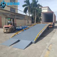China Grey Loading And Unloading Goods Hydraulic Dock Ramp Efficient for sale