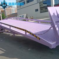 China Customized Purple Hydraulic Dock Ramp  For Loading Tasks for sale