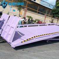 China Customized Purple Hydraulic Dock Ramp  For Loading Tasks for sale