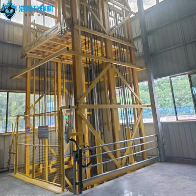Cina Elevatore da 10 metri da magazzino giallo 20000 kg di merci da magazzino auto personalizzato in vendita