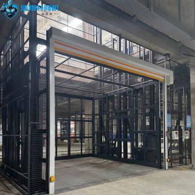 Cina 5 tonnellate 8 metri di altezza personalizzato nero 500-20000 kg grande ascensore idraulico per carichi industriali interni in vendita