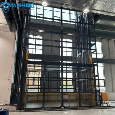 Cina Porta quadriplice e porta di contrappeso 8 tonnellate 10 m Alta capacità industriale interna elevatore idraulico per il trasporto merci in vendita
