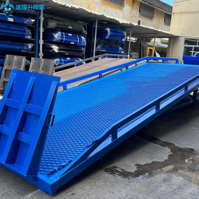 Cina 10T-10M Rampa manuale portatile blu regolare per carico e scarico merci da carrelli elevatori in vendita