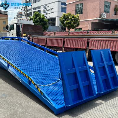 Cina 10T-10M Rampa manuale portatile blu regolare per carrelli elevatori, accettata su misura in vendita