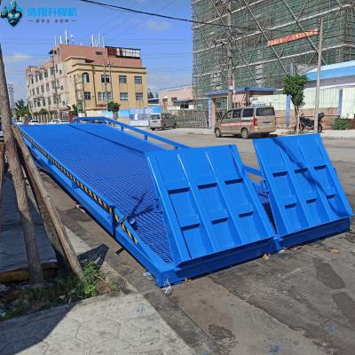 China 10t Dock Ramp Loading Unloading Boarding Bridge Movable Loading Dock Ramp for sale
