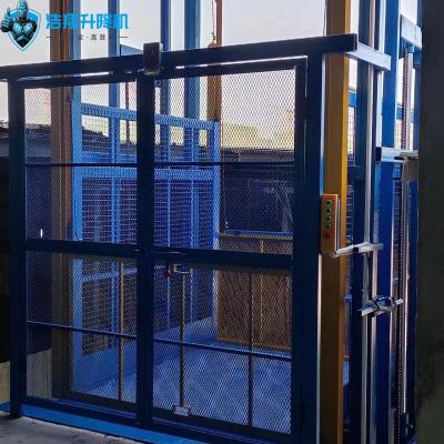 China Customized 0.3-30 Tons Hydraulic Elevator Industrial Warehouse Goods Vertical AC Cargo Lift Platform for sale