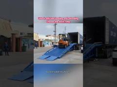 10m zware draagbare laadrampen 8T 8000kg staal draagbare werframpen