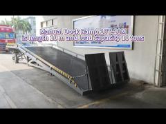 Customized Grey 15T-12M Large Load Capacity Hydraulic Dock Ramp For Factory Warehouse
