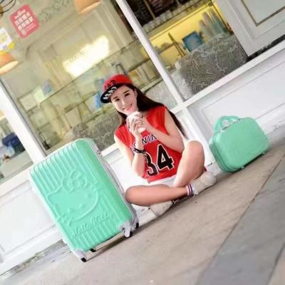 中国 Hard Shell Stock Carry On Children Trolley Case Suitcase Bag Travel Carrier Luggage With Valise 販売のため