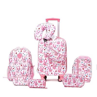 Китай Kids Luggage 6 Piece Set 16 Inch Kids Rolling Luggage Gift Kids Suitcase For Girls продается