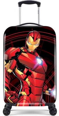 China Cartoon Print Children Hard Case Luggage Superman School Child Suitcase ABS PC 4 Wheels Kids Hard Shell Luggage à venda