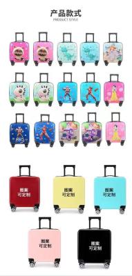 China High Quality Kids Travel Bags Luggage Carry On ABS+PC Portable Carry On 18inch Children Travel Luggage Bag à venda