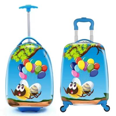 Cina Accept Customized Designs 18 Inch Abs Kids Trolley Carry On Luggage With Backpack For Children in vendita
