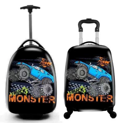 中国 Luggage Kids Factory Custom Multi-Shape New Design ABS Cartoon Printing Children Carry On Trolley Suitcase Kids Suitcase 販売のため