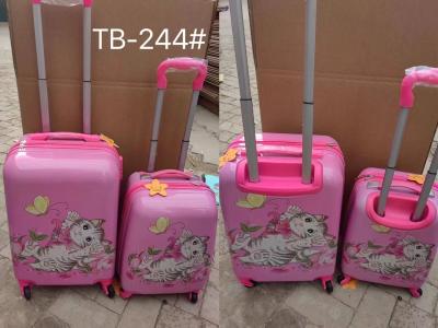 China ABS+PC Kids School Luggage Trolley Travel Suitcase With Wheels For Children Travel Case à venda