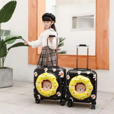 Cina Custom Portable PC Cute Children Travelling School Bag Rolling Hard Kids Cute Travel Suitcase Kid'S Luggage in vendita