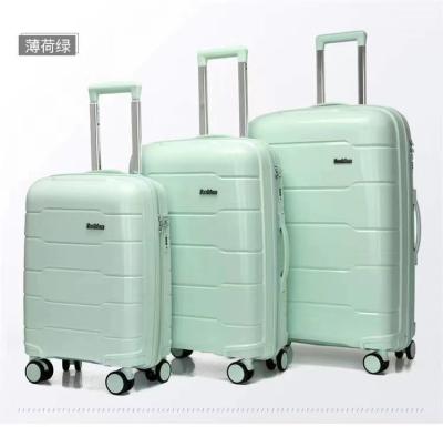 Cina High Quality Women Trolley Suitcases Luggage 3 Piece Travel PP Luggage Sets Pink Suitcase For Travel in vendita