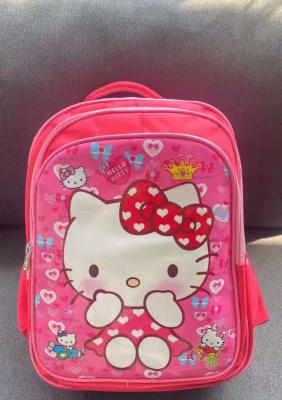 Cina AL Kuromi Elementary 3d School Backpack 3-Piece Set 1-6th Grade Children'S Cartoon Backpack Pencil Case Bag in vendita