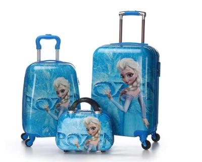 Cina Factory OEM Transparent Clear Customized Design Cartoon Animal Design ABS PC Travel Suitcase Bags Kids Suitcase Luggage in vendita