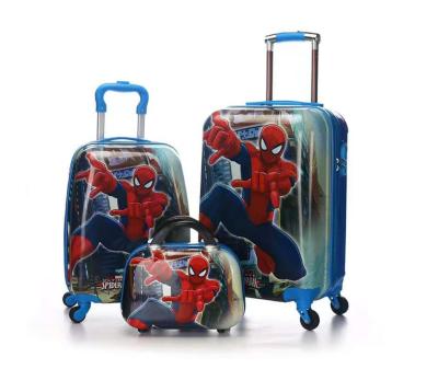 Cina 13 16 20 Inch Suitcases Kids Custom Anime Pattern Printing Design Abs+Pc Luggage Set Traveling Travel Trolley Bags in vendita