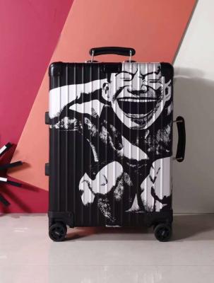 Cina 3pcs Personalized Travel Trolley Luggage ABS PC Wheeled Customized Design Print Luggage Suitcase Set in vendita