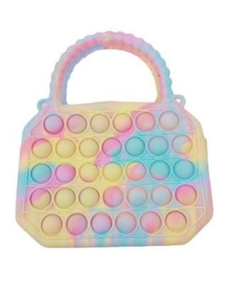 Cina Stress Reliever Silicone Fidget Toys Bags Women Handbags Ladies Girls Coin Purse Messenger Kid Purses Bubble Hand Bags in vendita
